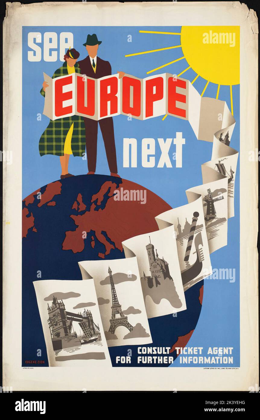 Vintage advertising posters hi-res stock photography and images - Alamy