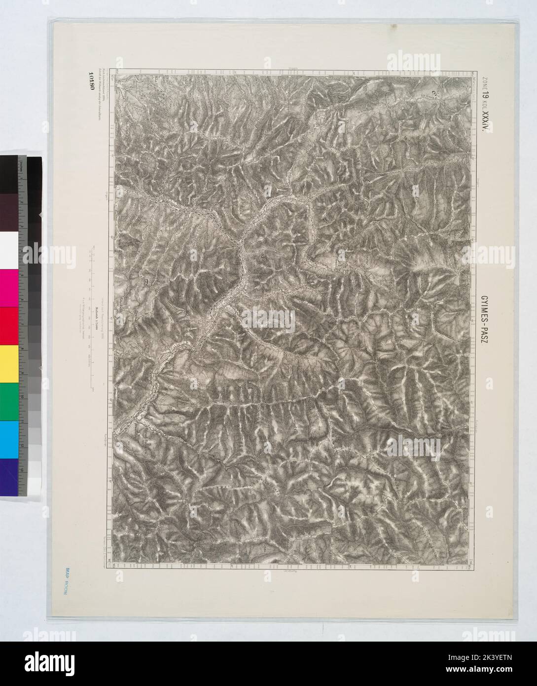 Gyimes-Pasz. Cartographic. Maps, Topographic maps. 1903. Lionel Pincus ...