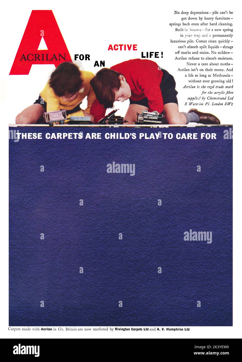 Chemstrand acrilan carpet hi-res stock photography and images - Alamy