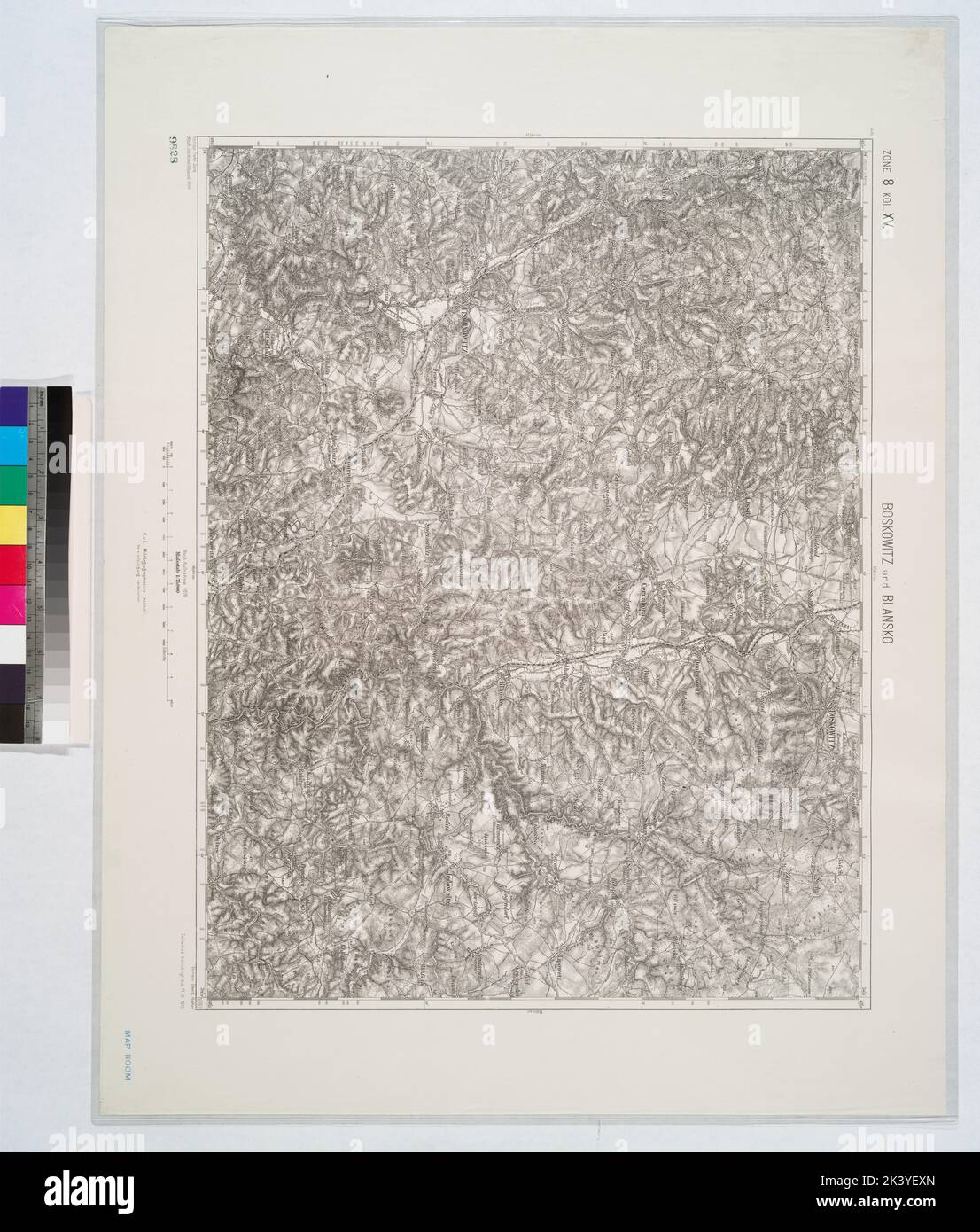 Boskowitz und Blansko (Mahren). Cartographic. Maps, Topographic maps ...