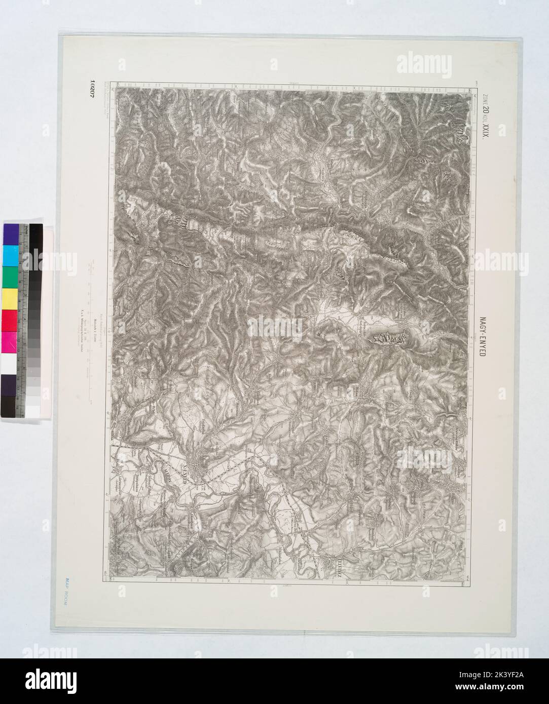 Nagy-Enyed. Cartographic. Maps, Topographic maps. 1911. Lionel Pincus ...