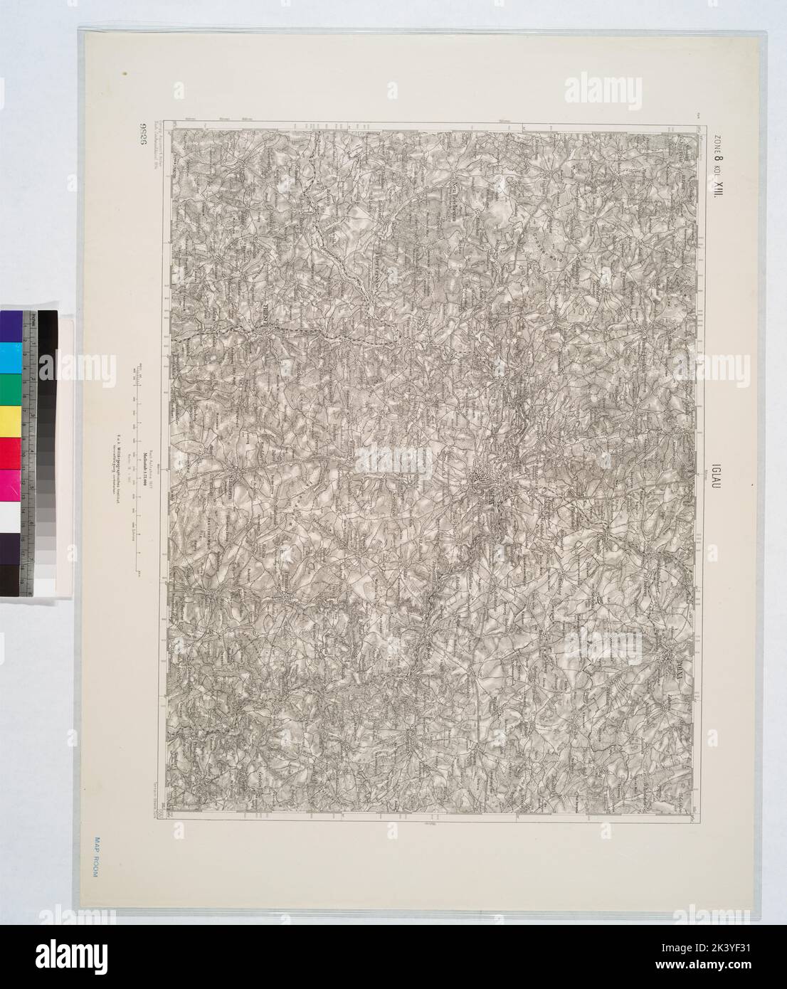 Iglau. Cartographic. Maps, Topographic maps. 1894. Lionel Pincus and ...
