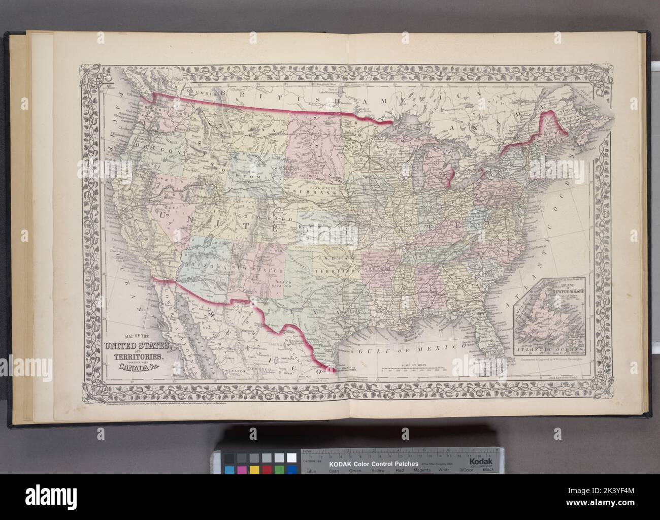 Map of The United States, and Territories. Together with Canada & c ...