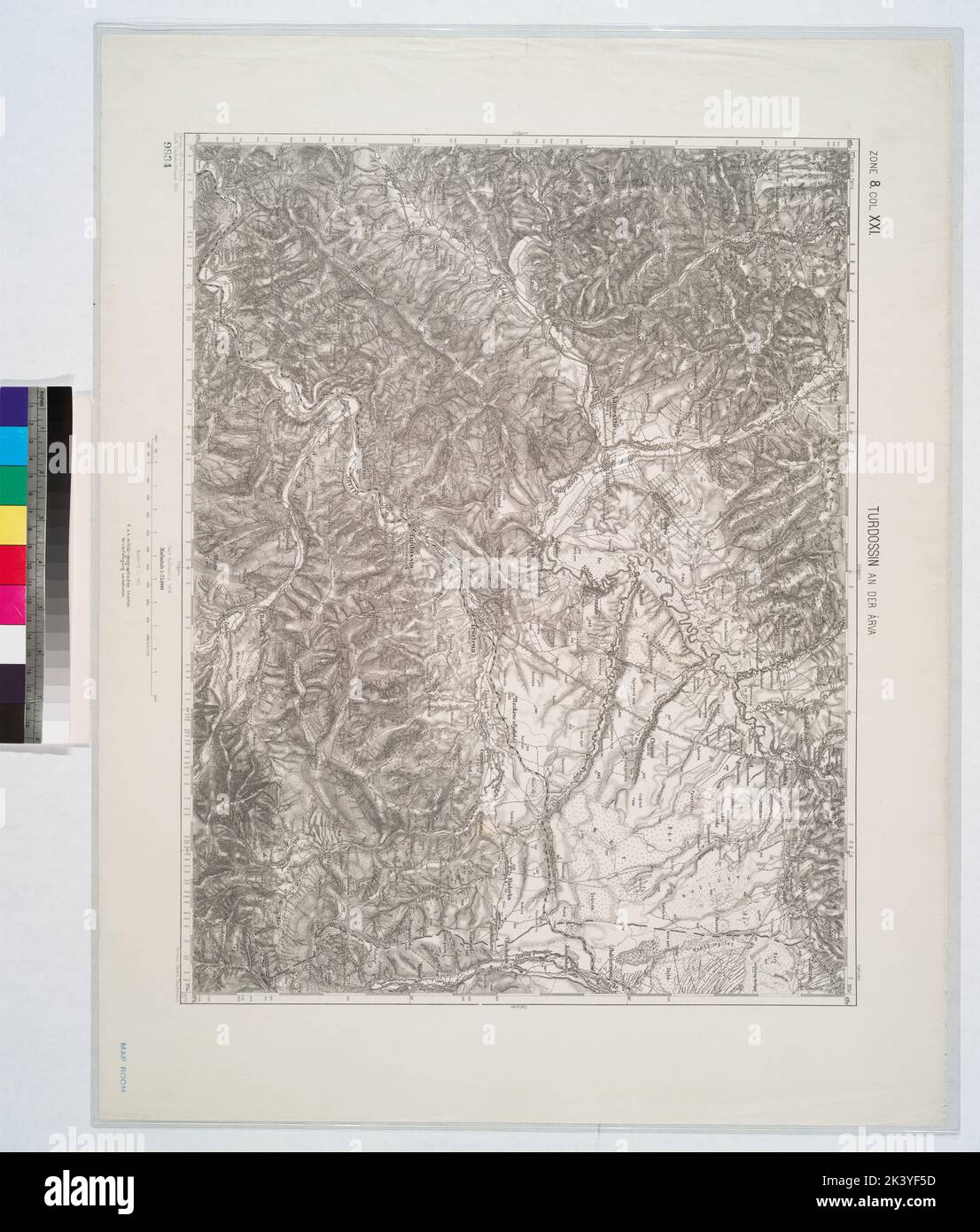 Turdossin an der Arva. Cartographic. Maps, Topographic maps. 1894 ...