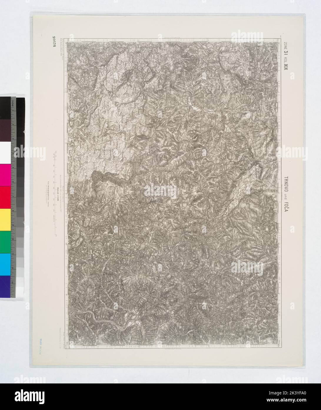 Trnovo und Foca. Cartographic. Maps, Topographic maps. 1911. Lionel ...