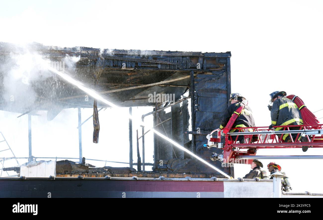 St. Louis, United States. 28th June, 2022. St. Louis fire fighters ...