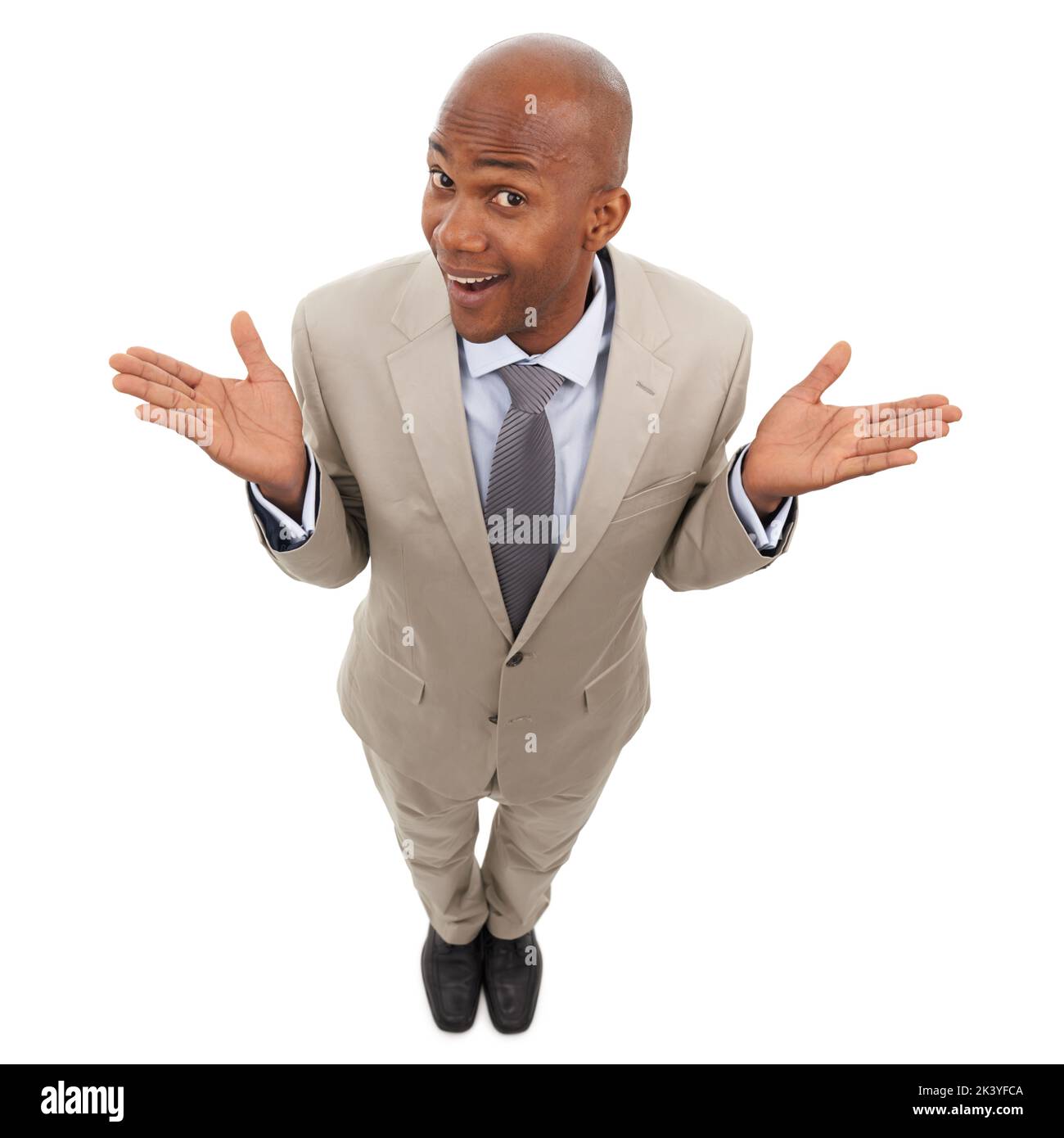 He knows the business world. A handsome african american businessman ...