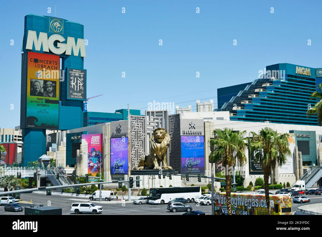 MGM casino hotel located on the Las Vegas Strip, Nevada, USA Stock ...