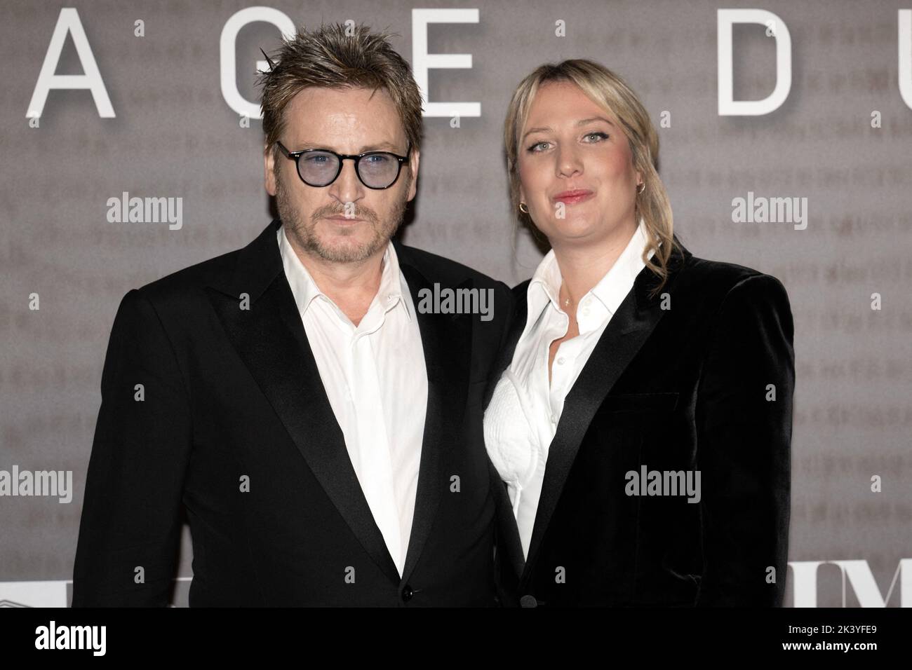 Benoit Magimel and his wife Margot Pelletier attend the Simone, Le ...