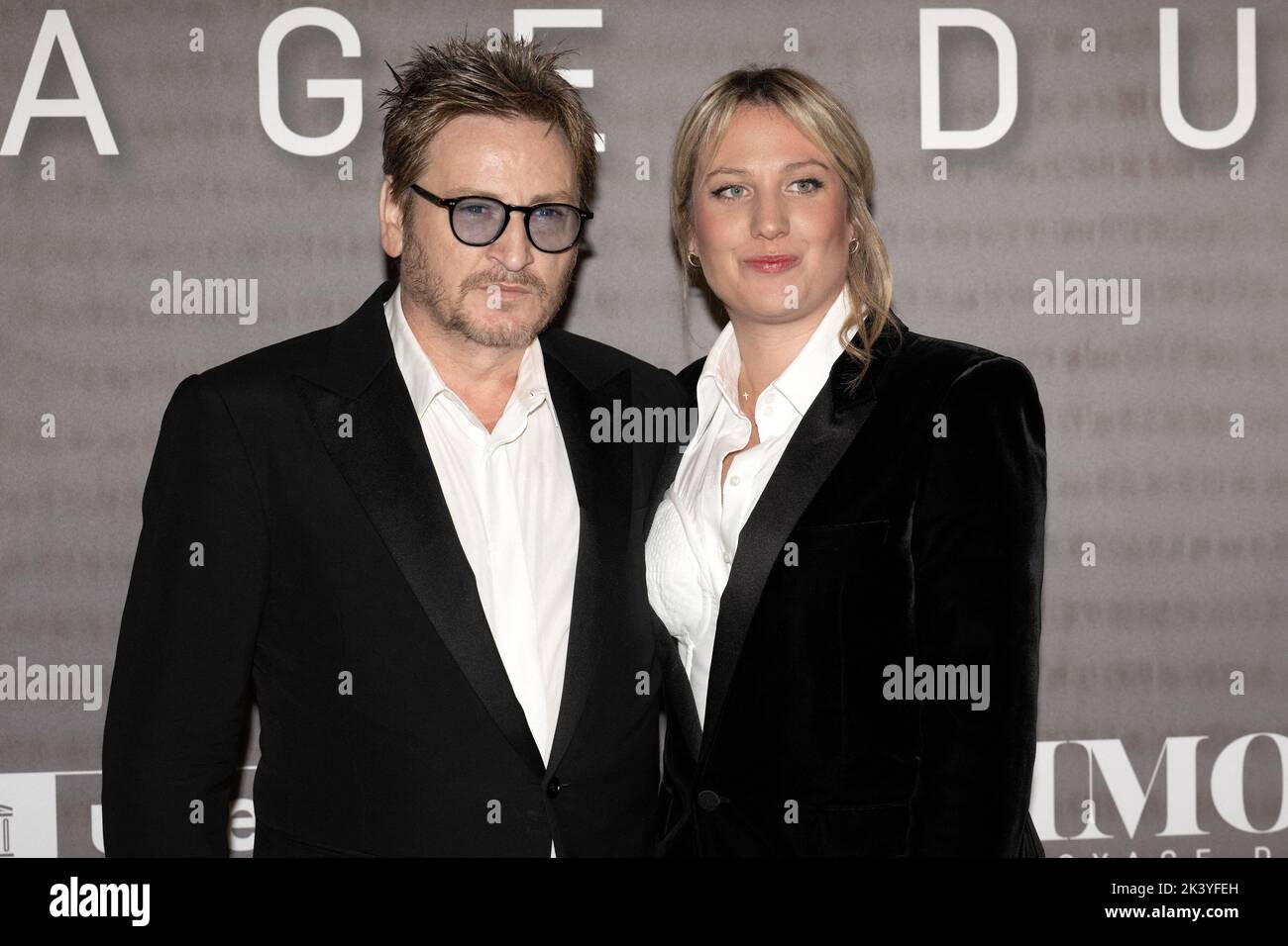 Benoit Magimel and his wife Margot Pelletier attend the Simone, Le ...