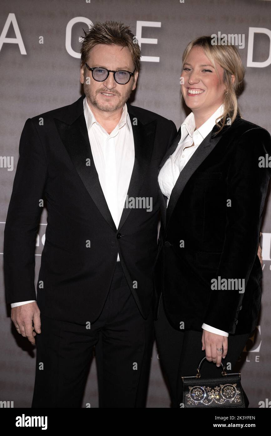 Benoit Magimel and his wife Margot Pelletier attend the Simone, Le ...