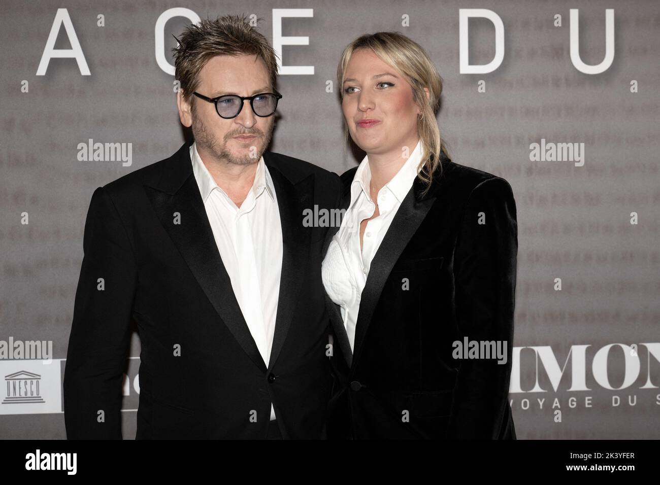 Benoit Magimel and his wife Margot Pelletier attend the Simone, Le ...