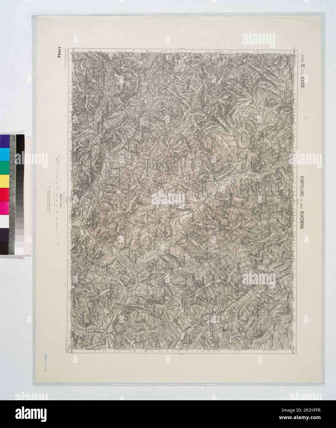 Kimpolung im der Bukowina. Cartographic. Maps, Topographic maps. 1910 ...