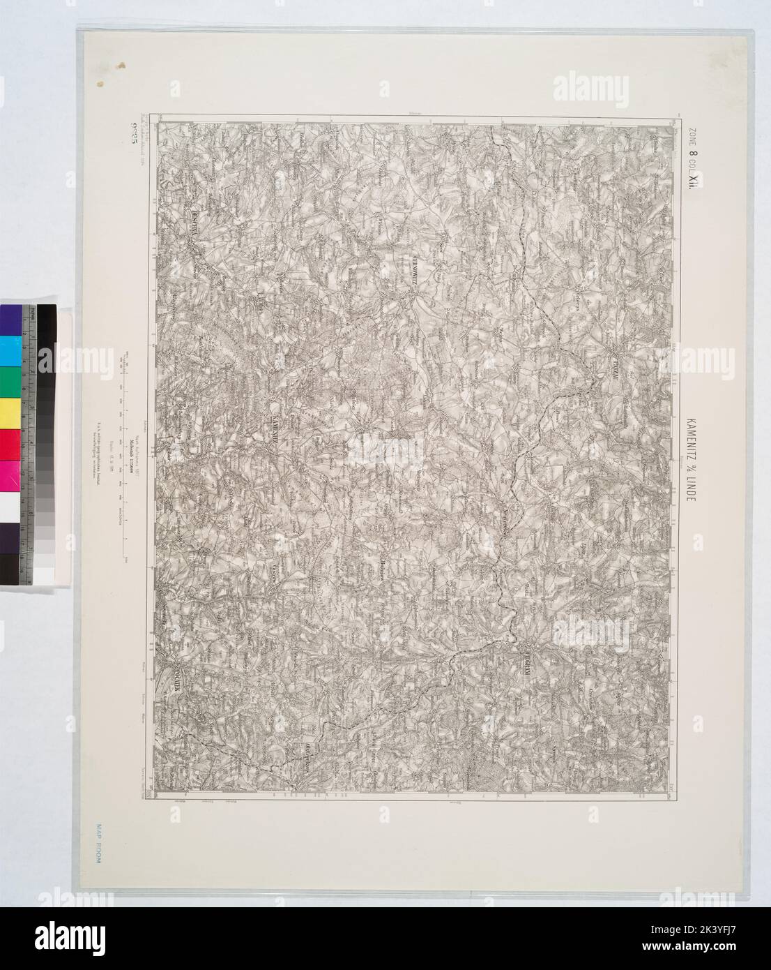 Kamenitz a./d. Linde (Bohmen). Cartographic. Maps, Topographic maps ...