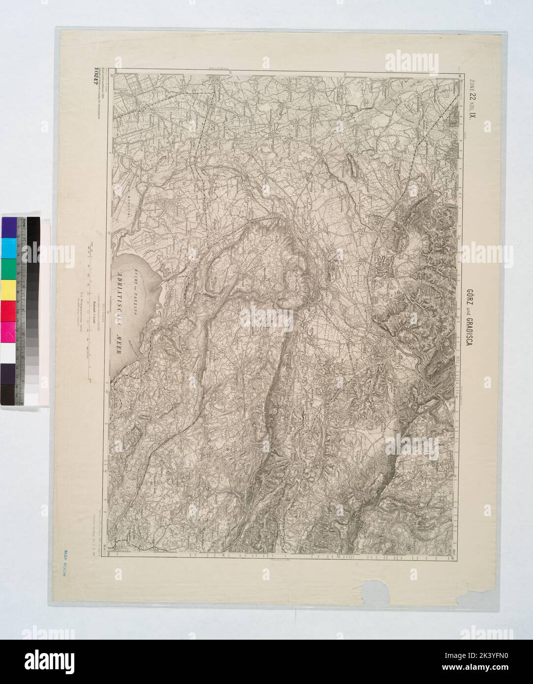 Gorz und Gradisca. Cartographic. Maps, Topographic maps. 1911. Lionel ...
