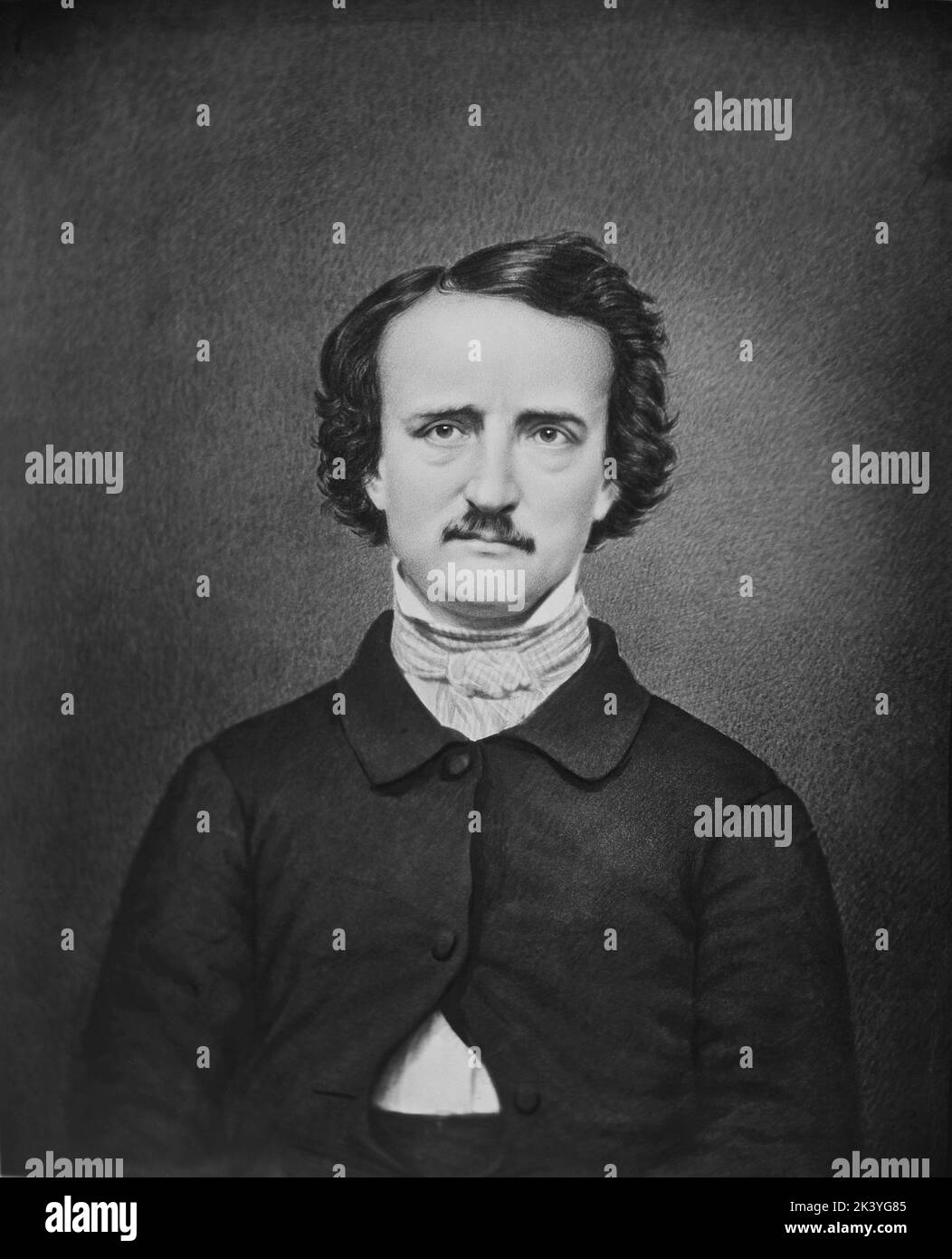 Mathew Benjamin Brady photograph of Edgar Allan Poe Stock Photo - Alamy