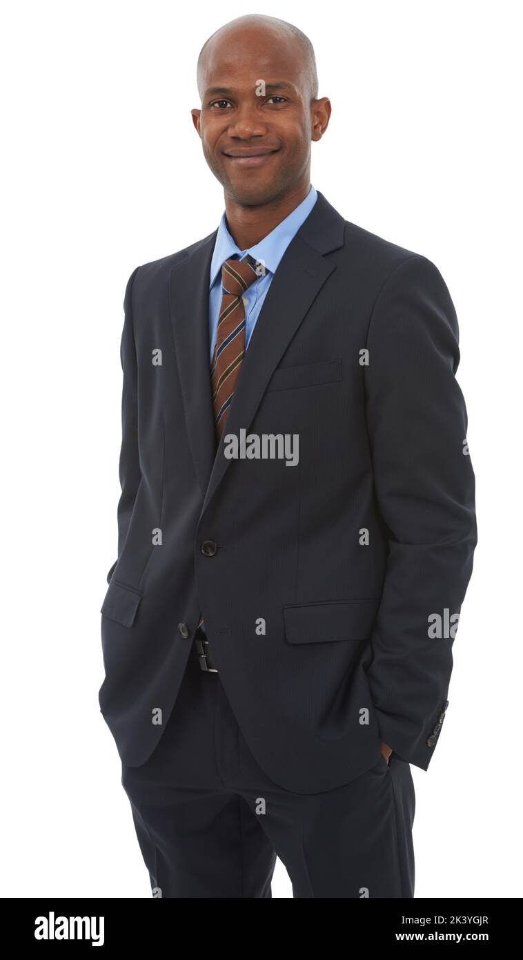 Success comes easy to him. A successful african american businessman ...