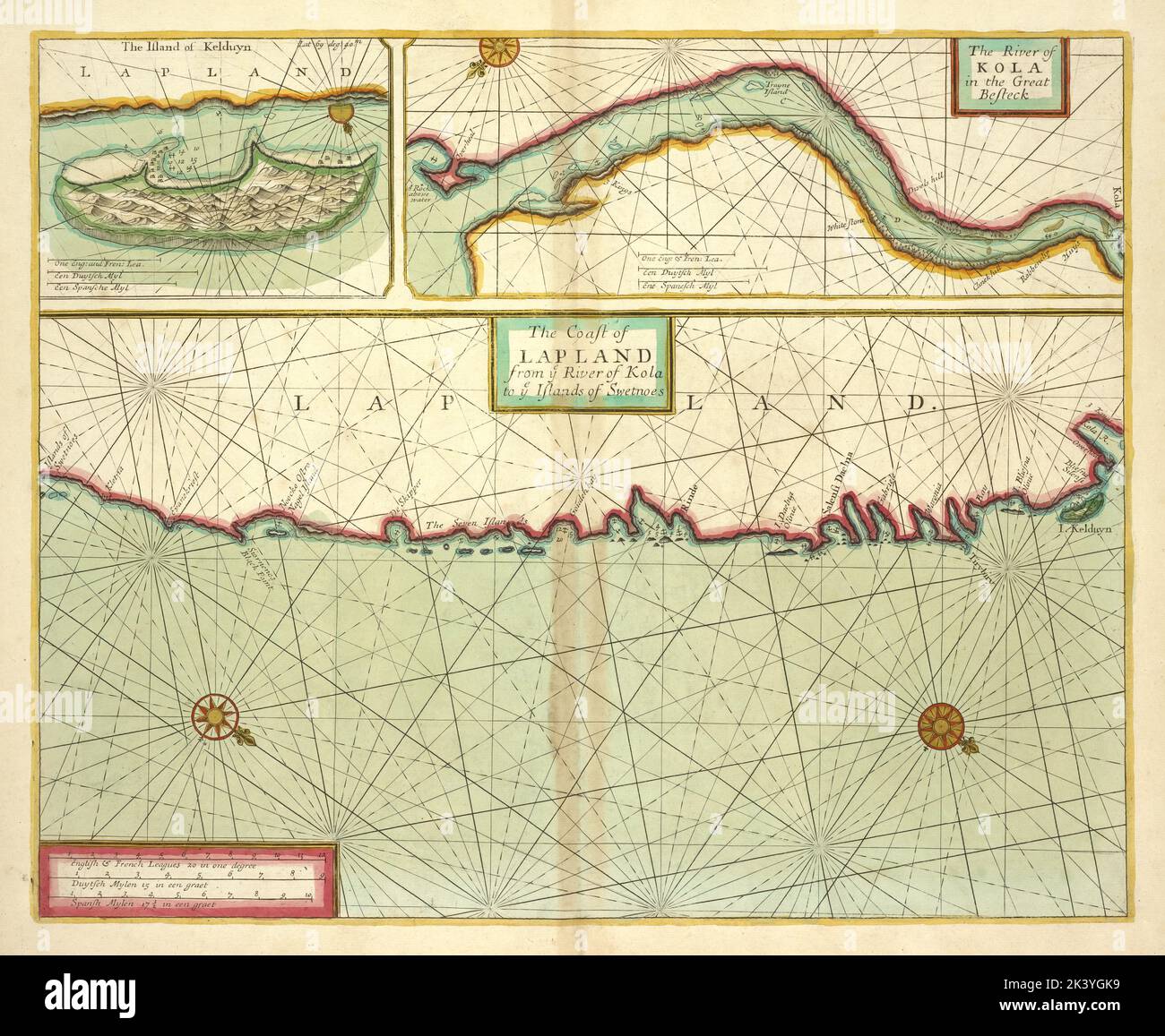 the Island of Keduyn; the River of Kola in the Great Besteck; the coast ...