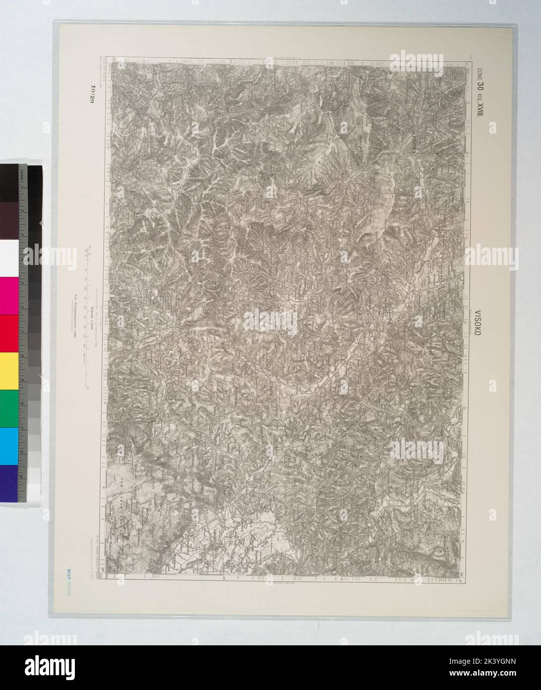 Visoko. Cartographic. Maps, Topographic maps. 1910. Lionel Pincus and ...