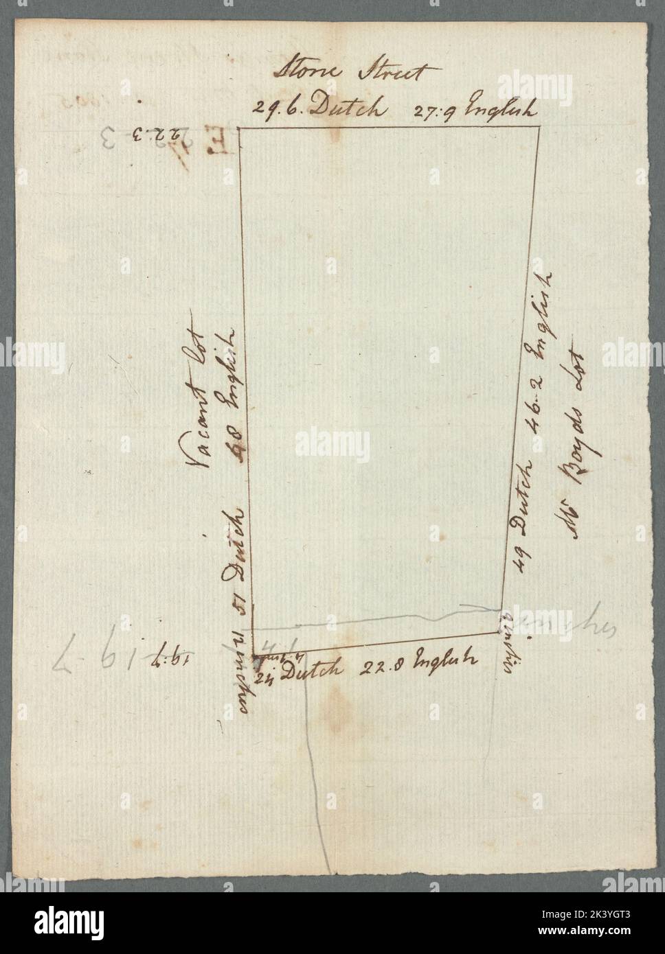 Stone Street 1805. Cartographic. Maps, Surveys, land surveys ...