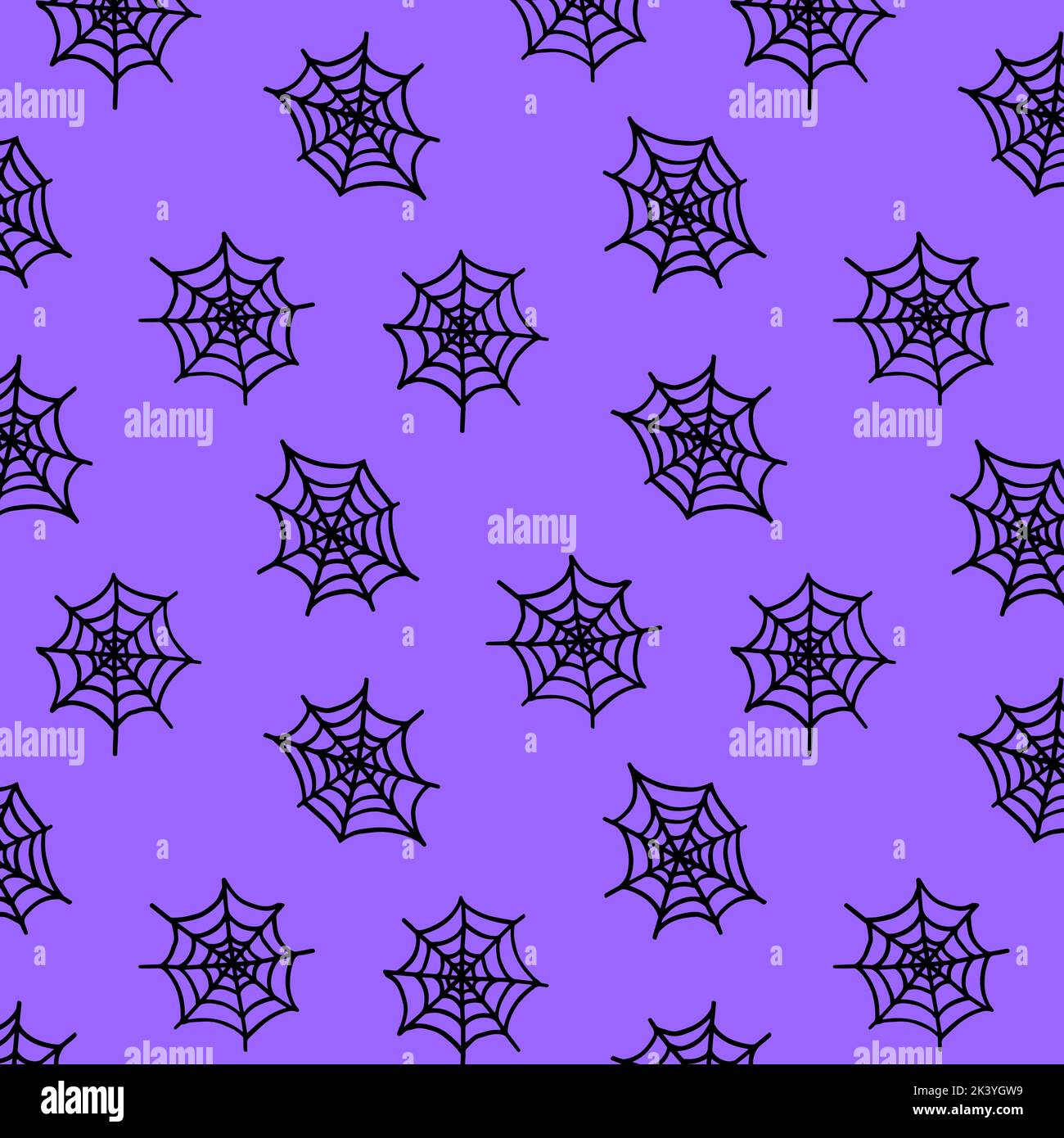 Web patern on a purple background. Halloween pattern. Vector image ...