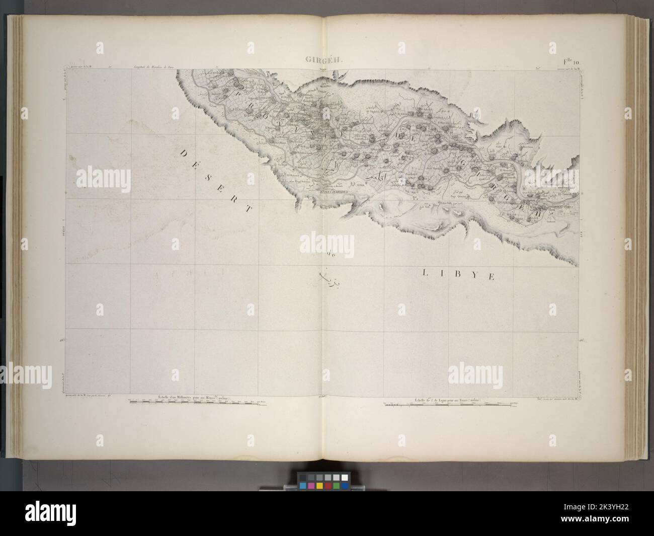 Girgéh Jirja Egypte topogr. 10 Cartographic. Maps. 1828. Rare Book ...