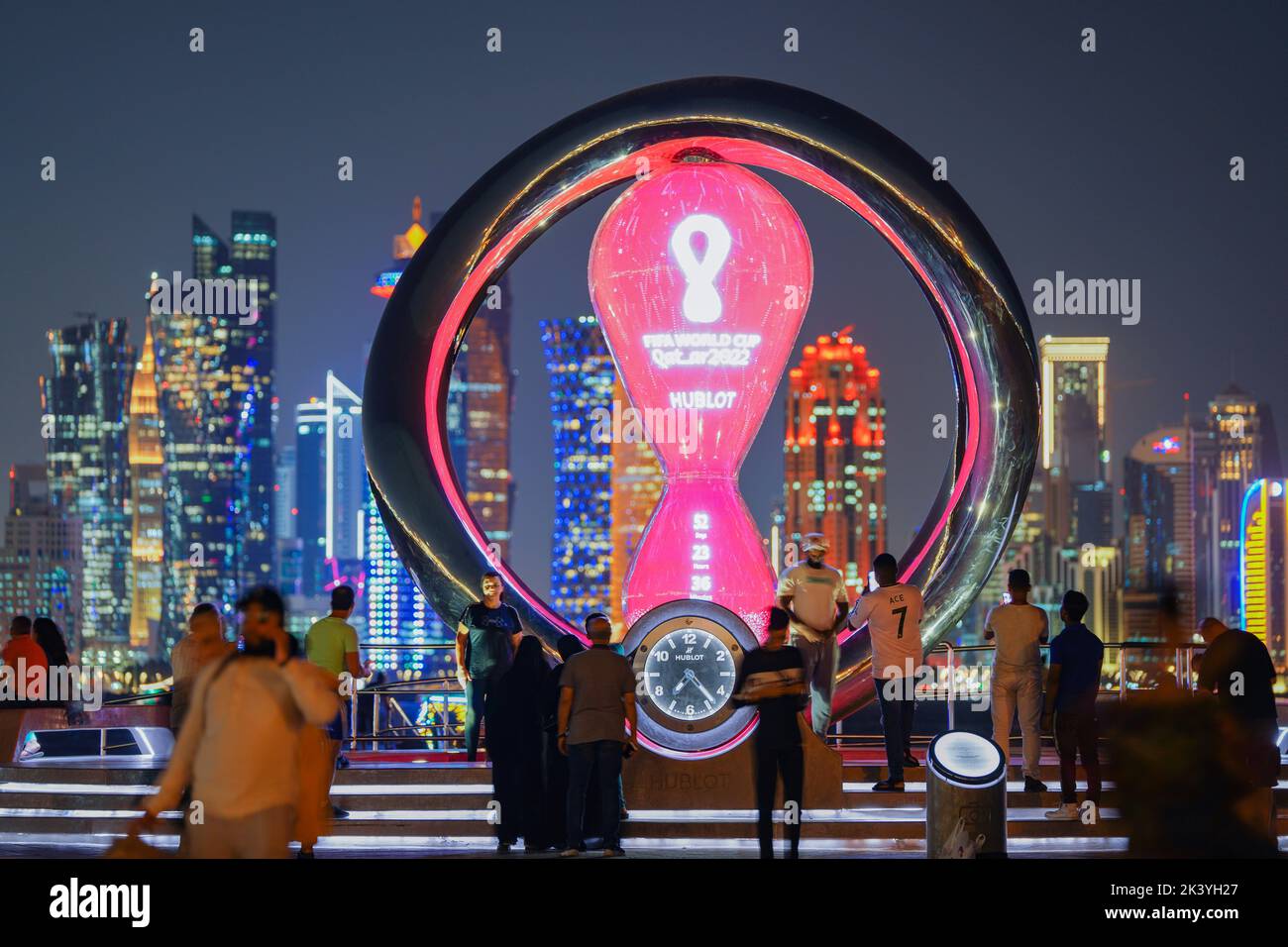 The FIFA World Cup Qatar 202 Official Countdown Clock, powered by ...