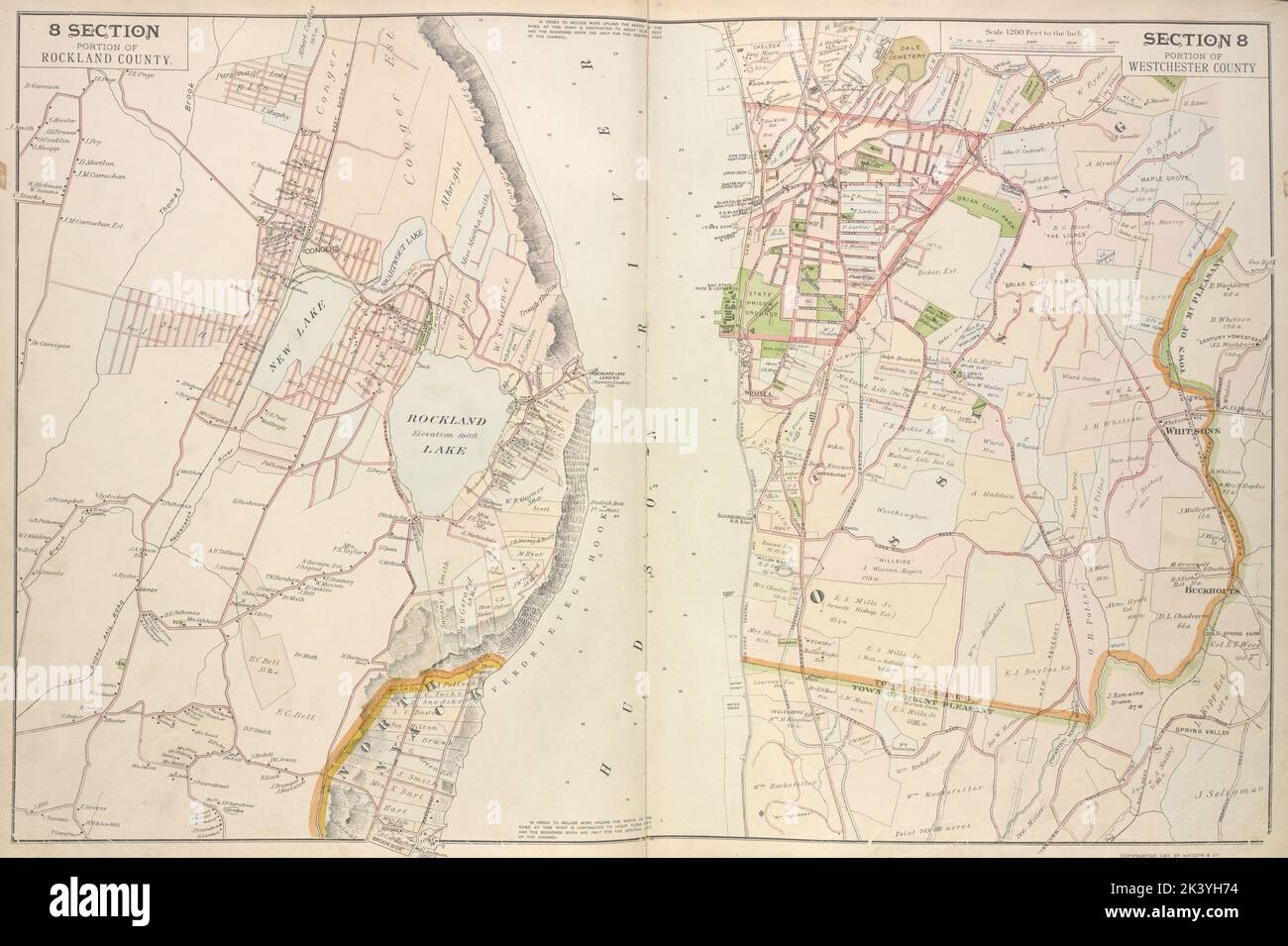 Portion of Rockland County. ; Portion of Westchester County ...