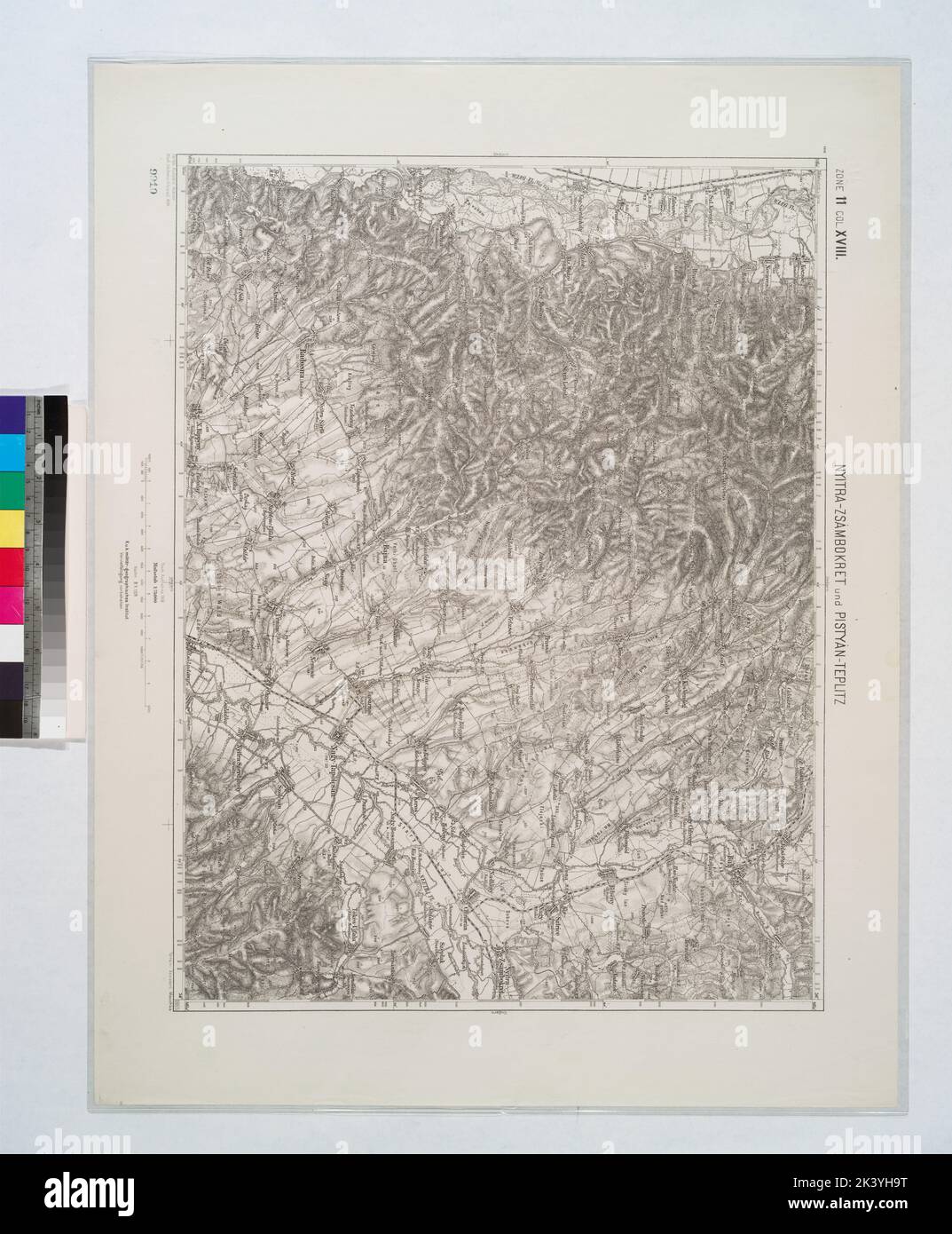 Nyitra-Zsambokret und Pistyan-Teplitz. Cartographic. Maps, Topographic ...