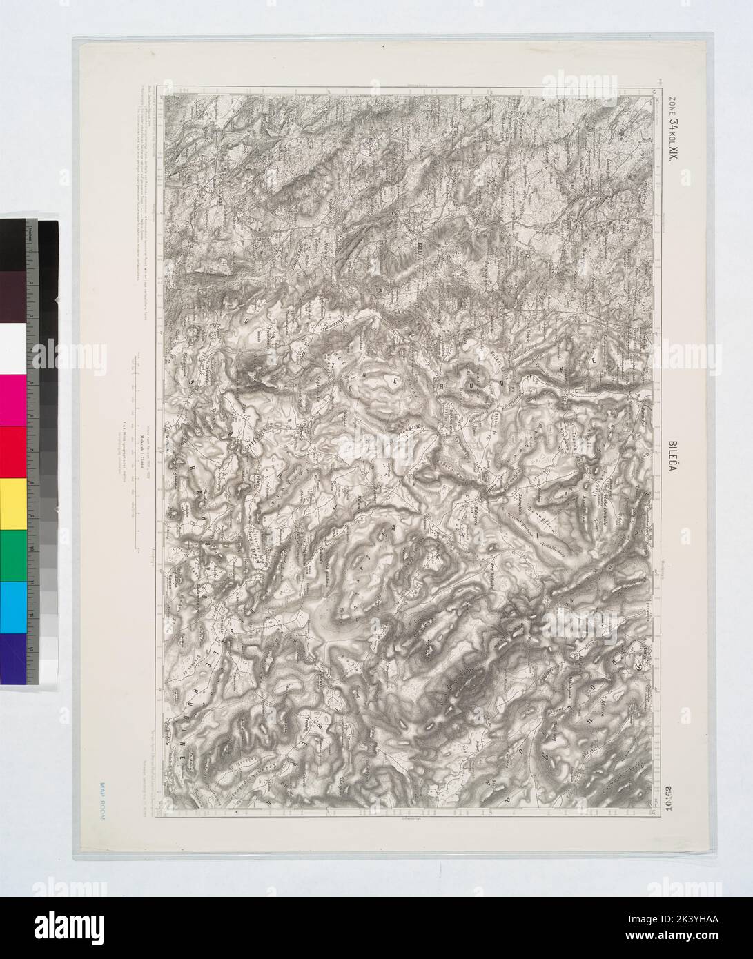 Bileca. Cartographic. Maps, Topographic maps. 1911. Lionel Pincus and ...