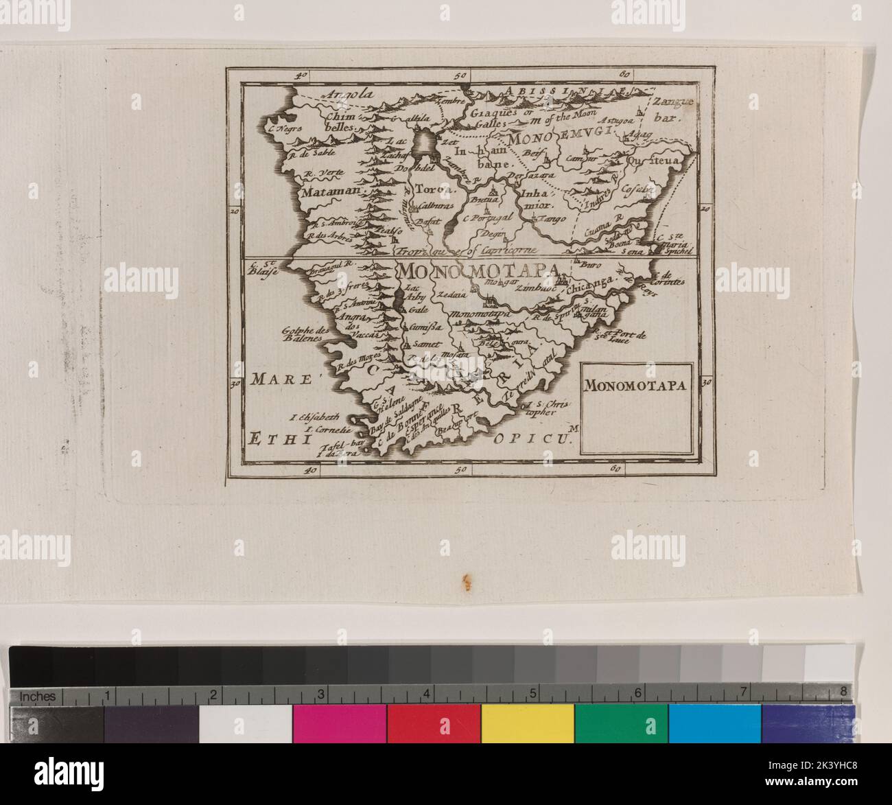 Monomotapa. Flamsteed, John, 1646-1719. Godbid, A.. Cartographic. Maps ...