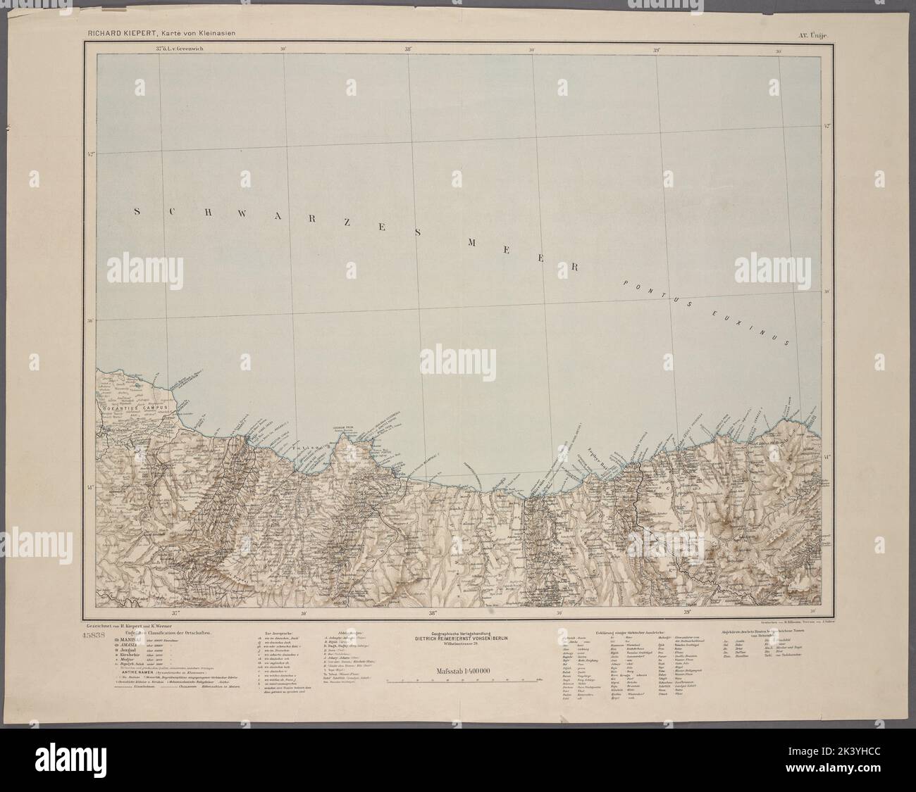 A5. Unije. Kiepert, Richard, 1846-1915. Cartographic. Maps. 1902 - 1916 ...
