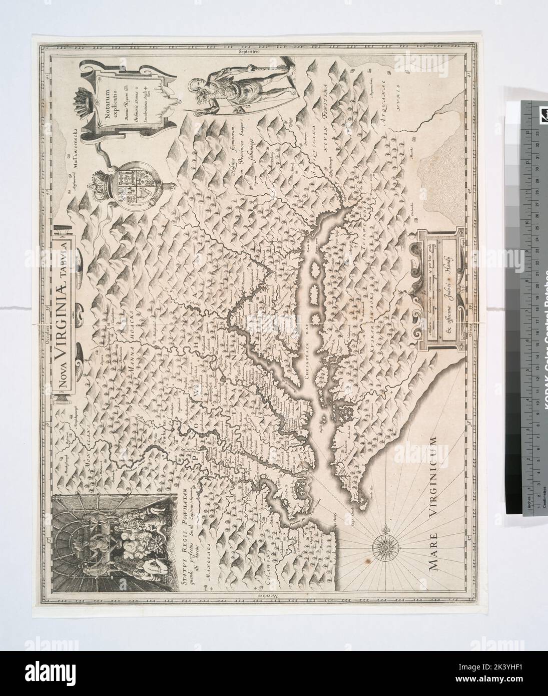 Nova Virginiae tabvla Cartographic. Maps. 1618. Lionel Pincus and ...