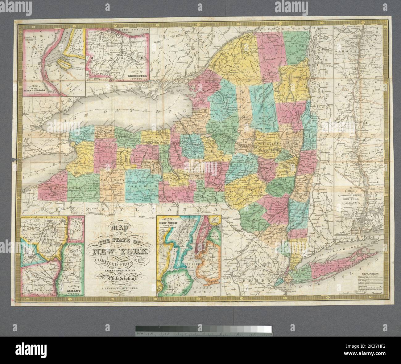 Map of the state of New York : compiled from the latest authorities ...