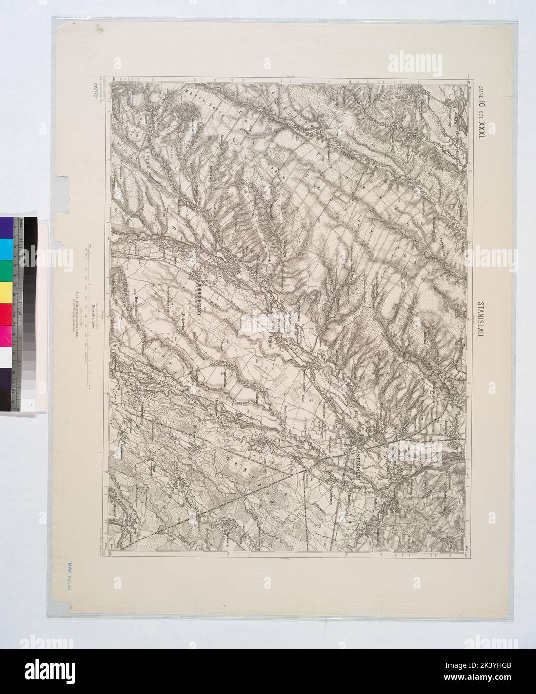 Stanislau (Galizien). Cartographic. Maps, Topographic maps. 1894 ...