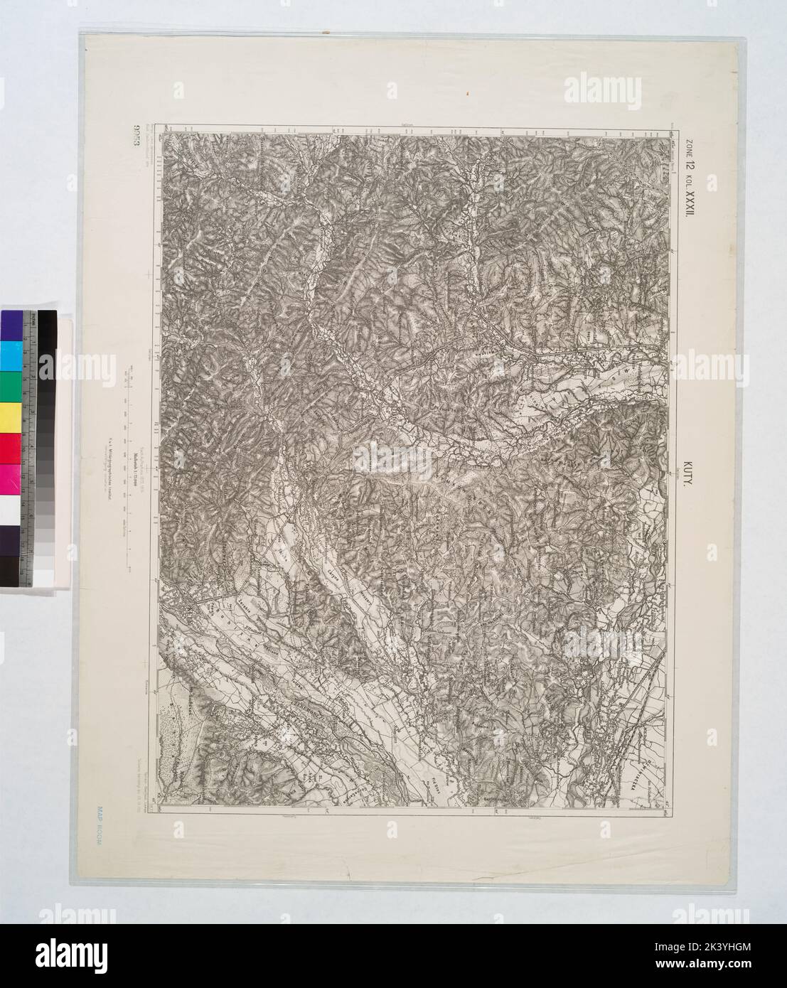 Kuty (Galizien). Cartographic. Maps, Topographic maps. 1910. Lionel ...