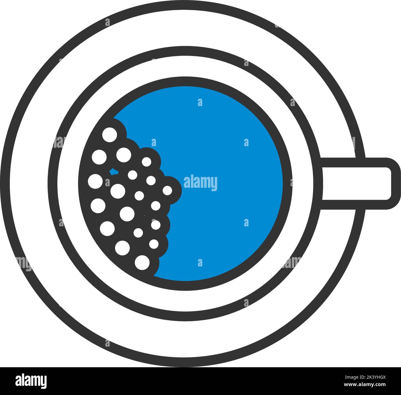 Coffee Cup Icon. Editable Bold Outline With Color Fill Design. Vector ...