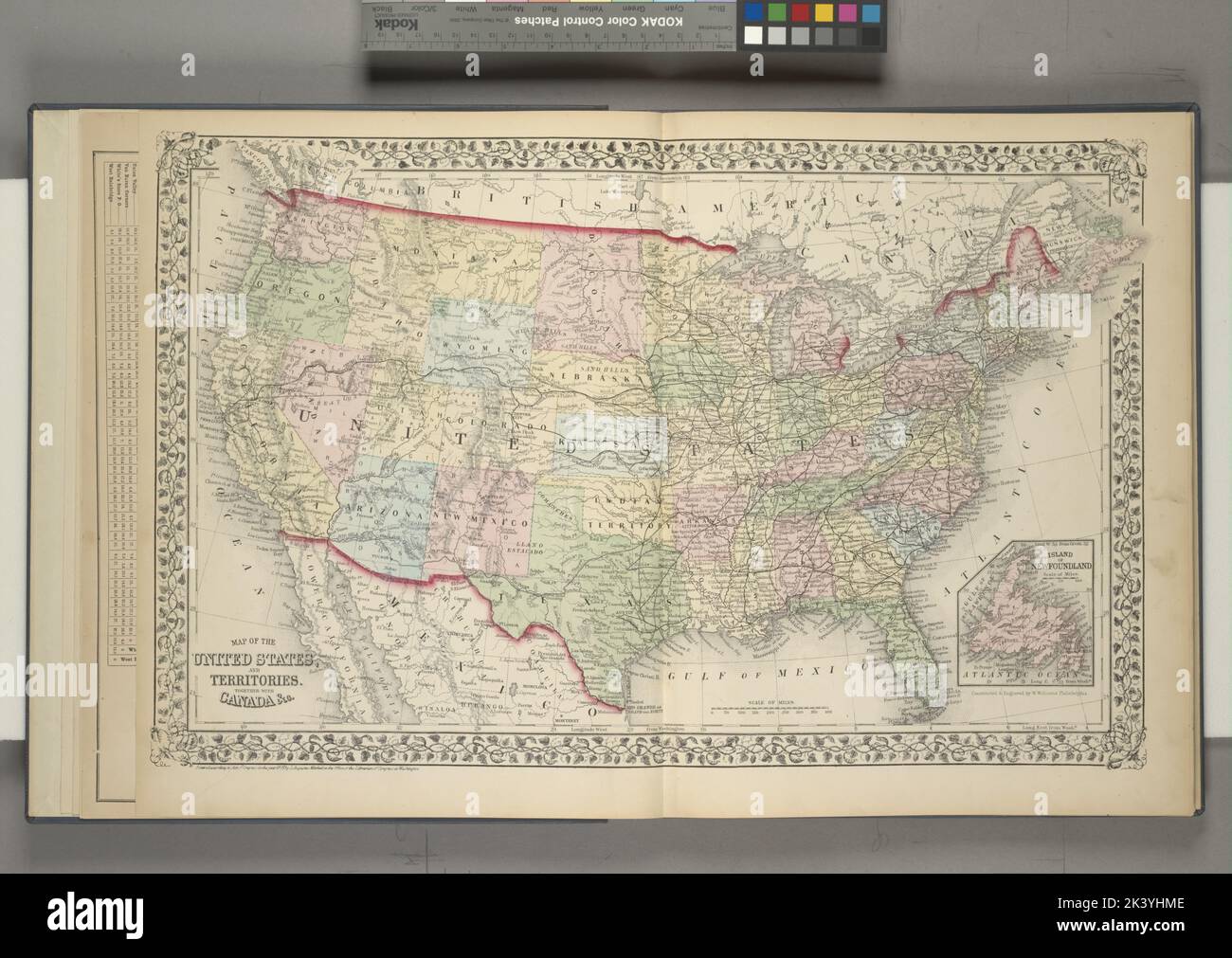 Map of the United States, and Territories. Together with Canada & c ...