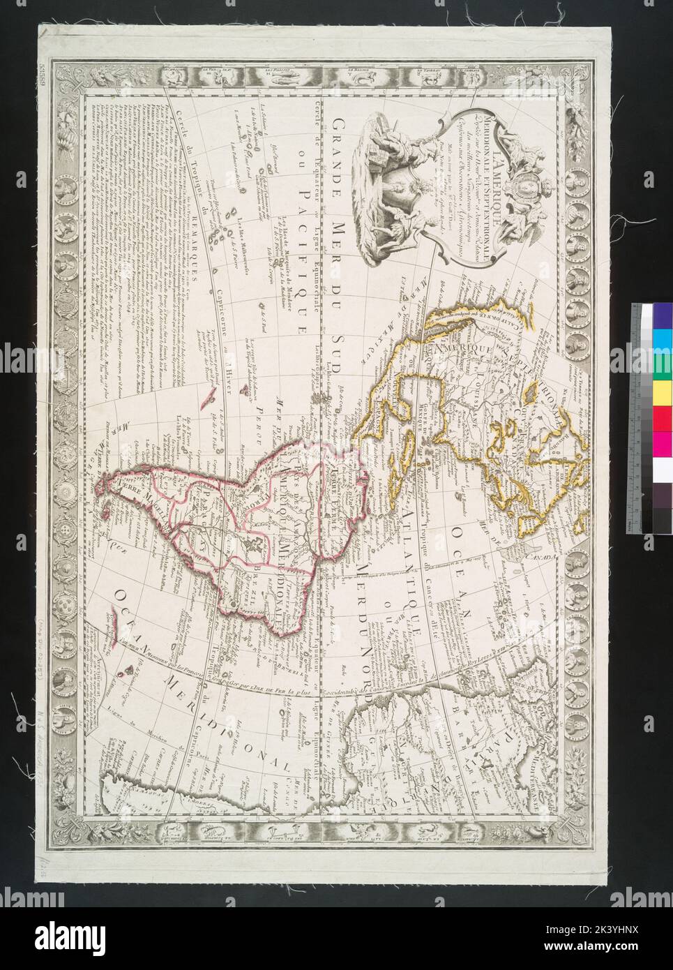 L'Amerique meridionale et septentrionale : dressèe sur les nouvles ...