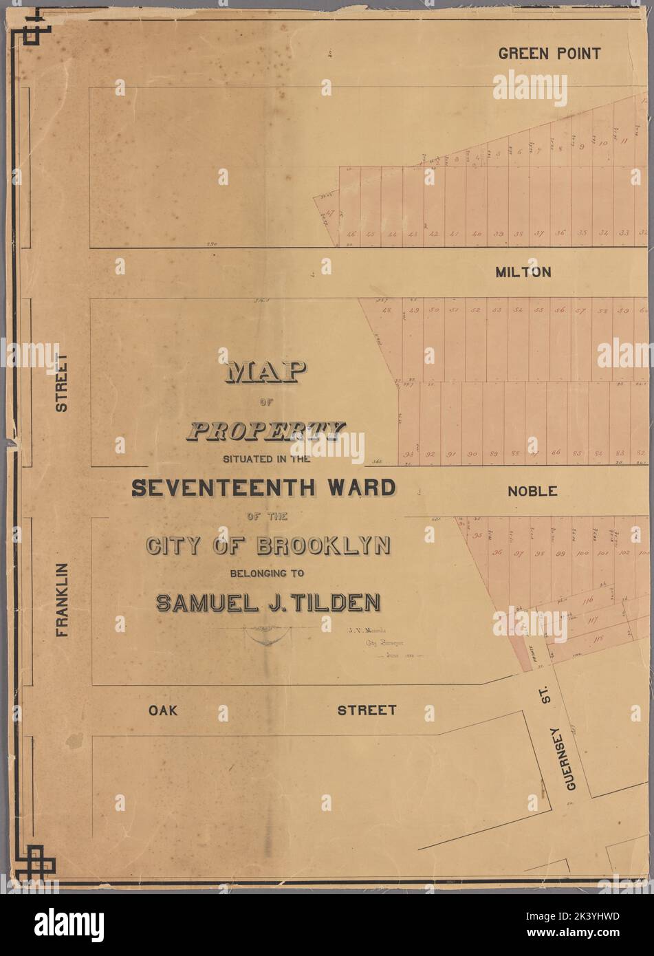Map of property situated in the 17th ward of the city of Brooklyn ...