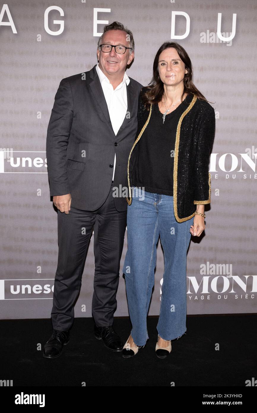 Bruno Pavlovsky and his wife Nathalie Franson attend the Simone, Le ...