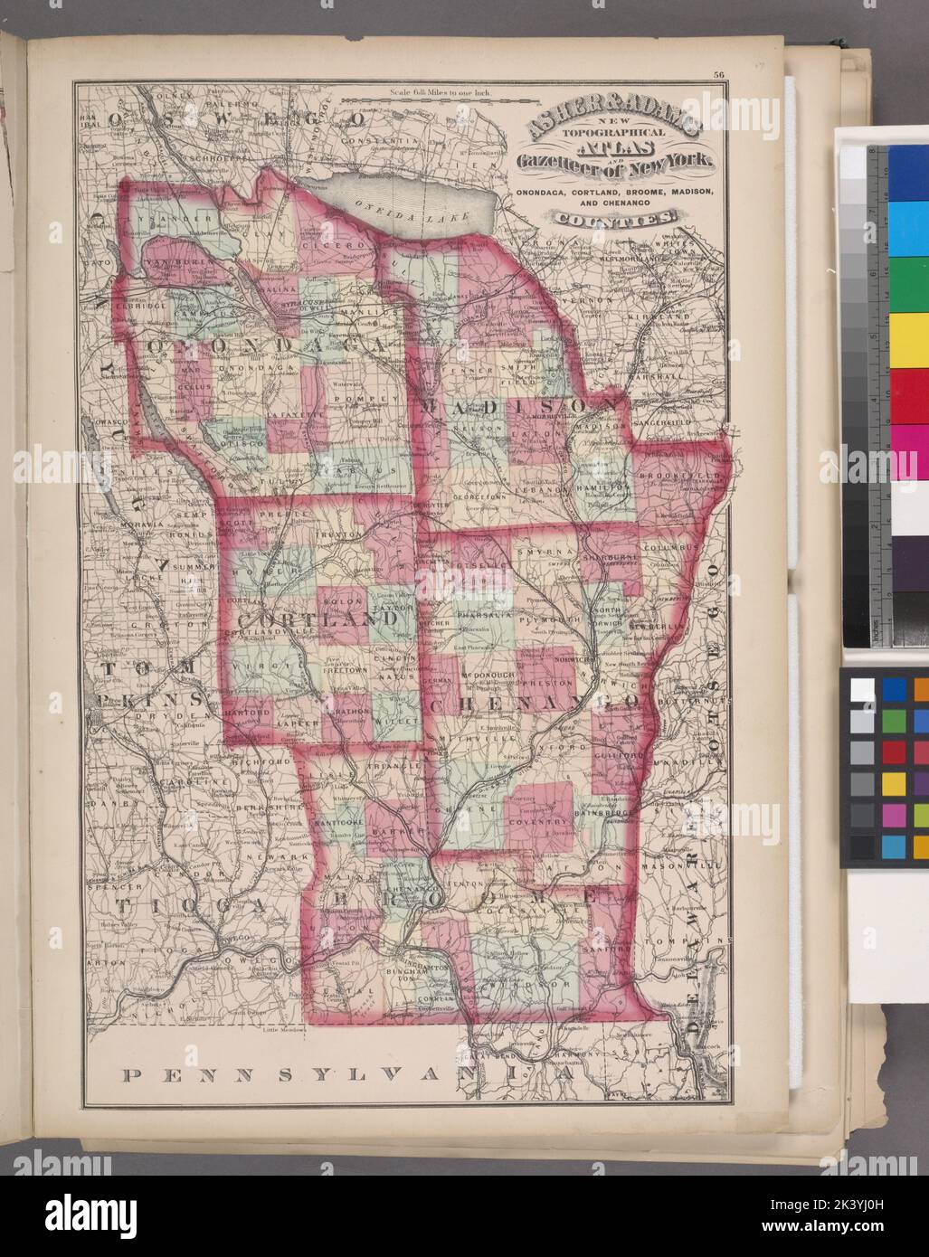 Chenango map hi-res stock photography and images - Alamy