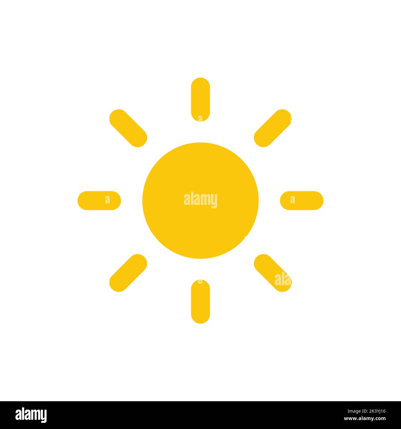 Sun icon vector for your web design, logo, UI. illustration Stock ...