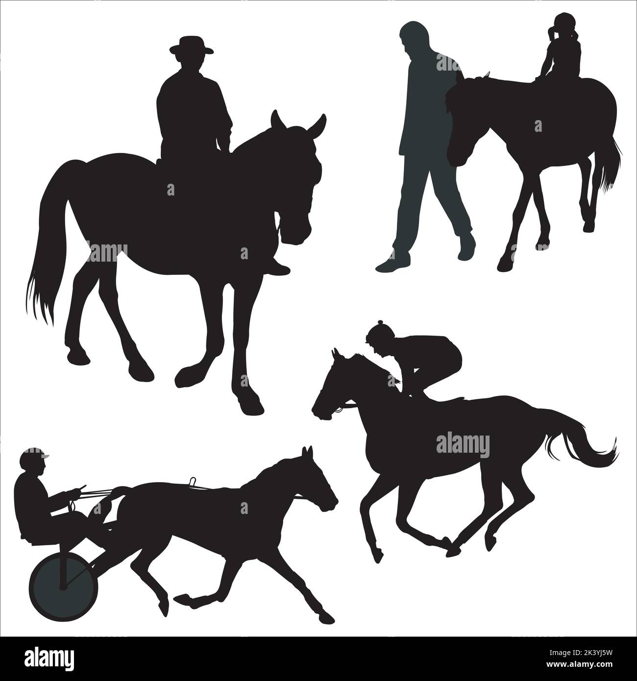 Western Horse Silhouettes