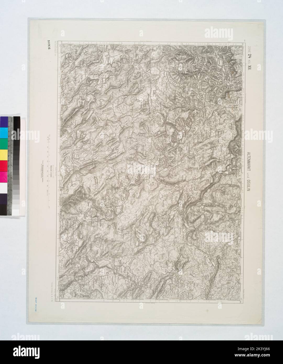 Altenmarkt und Ogulin. Cartographic. Maps, Topographic maps. 1911 ...