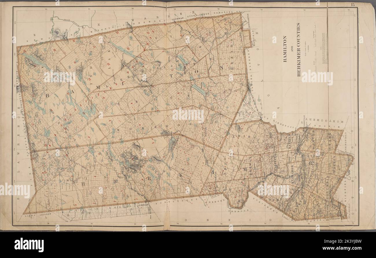 Map of hamilton hi-res stock photography and images - Alamy