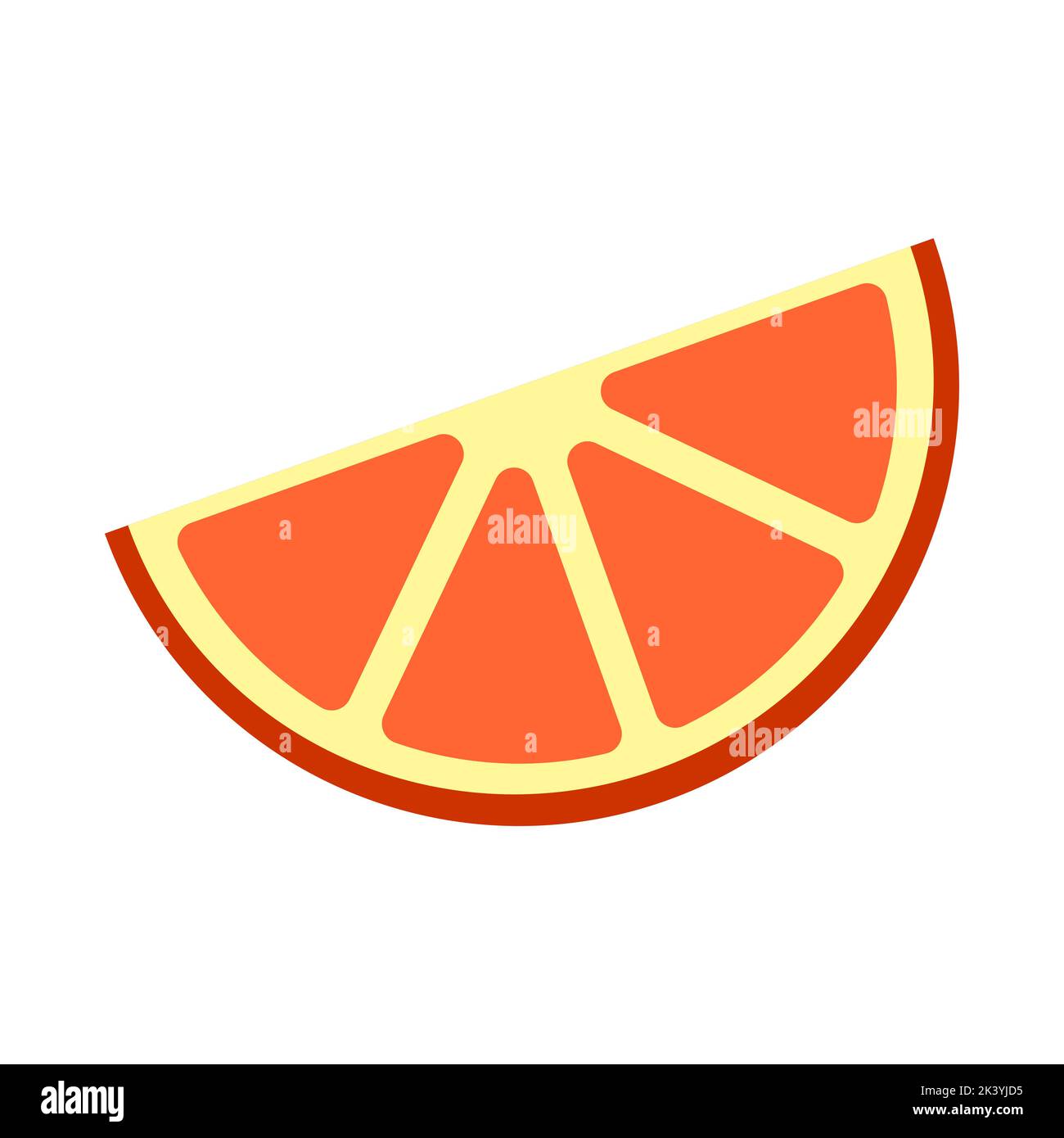 Grapefruit slice image. Vector illustration Stock Vector Image & Art - Alamy