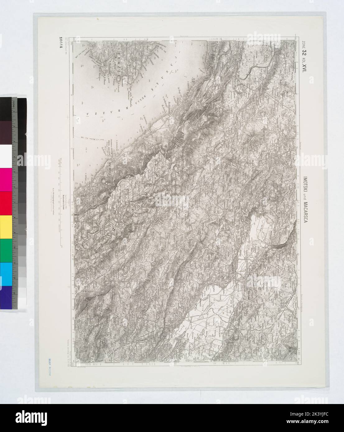 Imotski und Macarsca. Cartographic. Maps, Topographic maps. 1909 ...