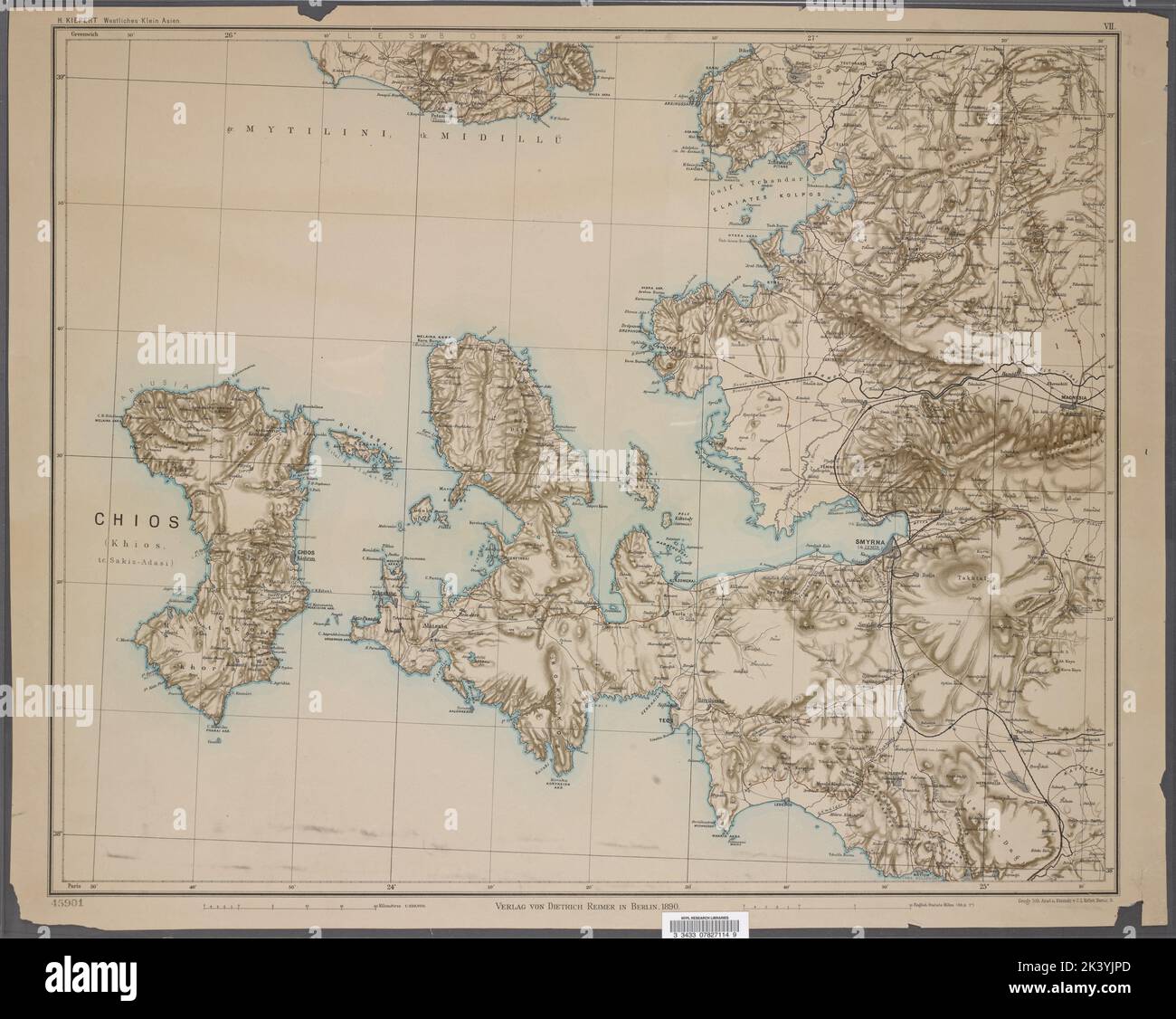 Sheet 7. 1: 250,000. Cartographic. Maps. 1890 - 1892. Lionel Pincus and ...