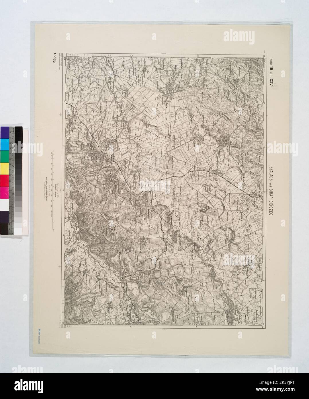 Szalacs und Bihar-Dioszeg. Cartographic. Maps, Topographic maps. 1908 ...